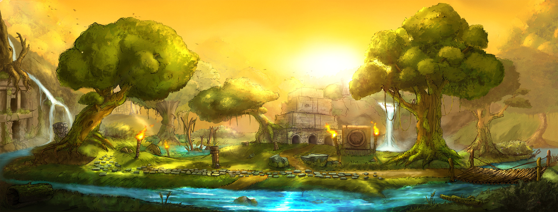 ArtStation - Jungle Ruins Stage [2017]