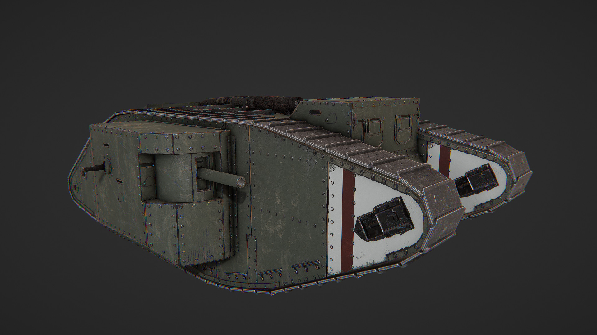 ArtStation - Mark 1 "male" Tank