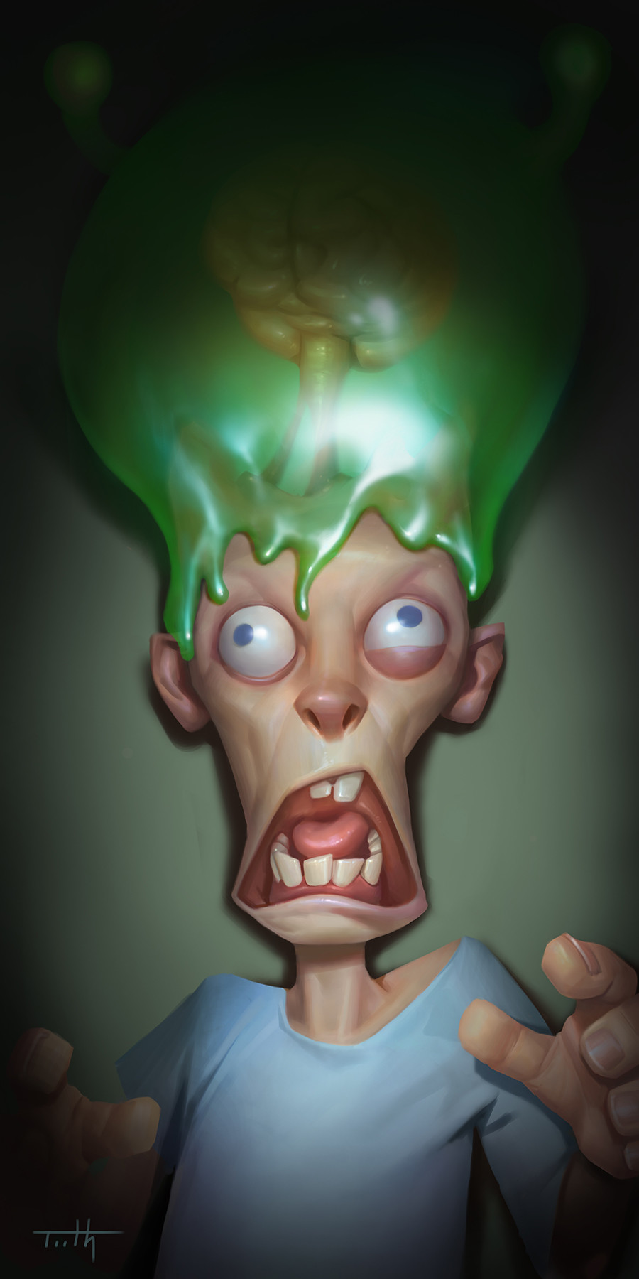 ArtStation - Brain-eating slime