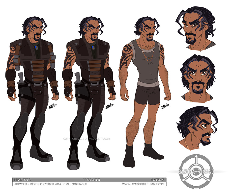 MxfitForge: Art by Mel B - Garuda Rising Character Designs