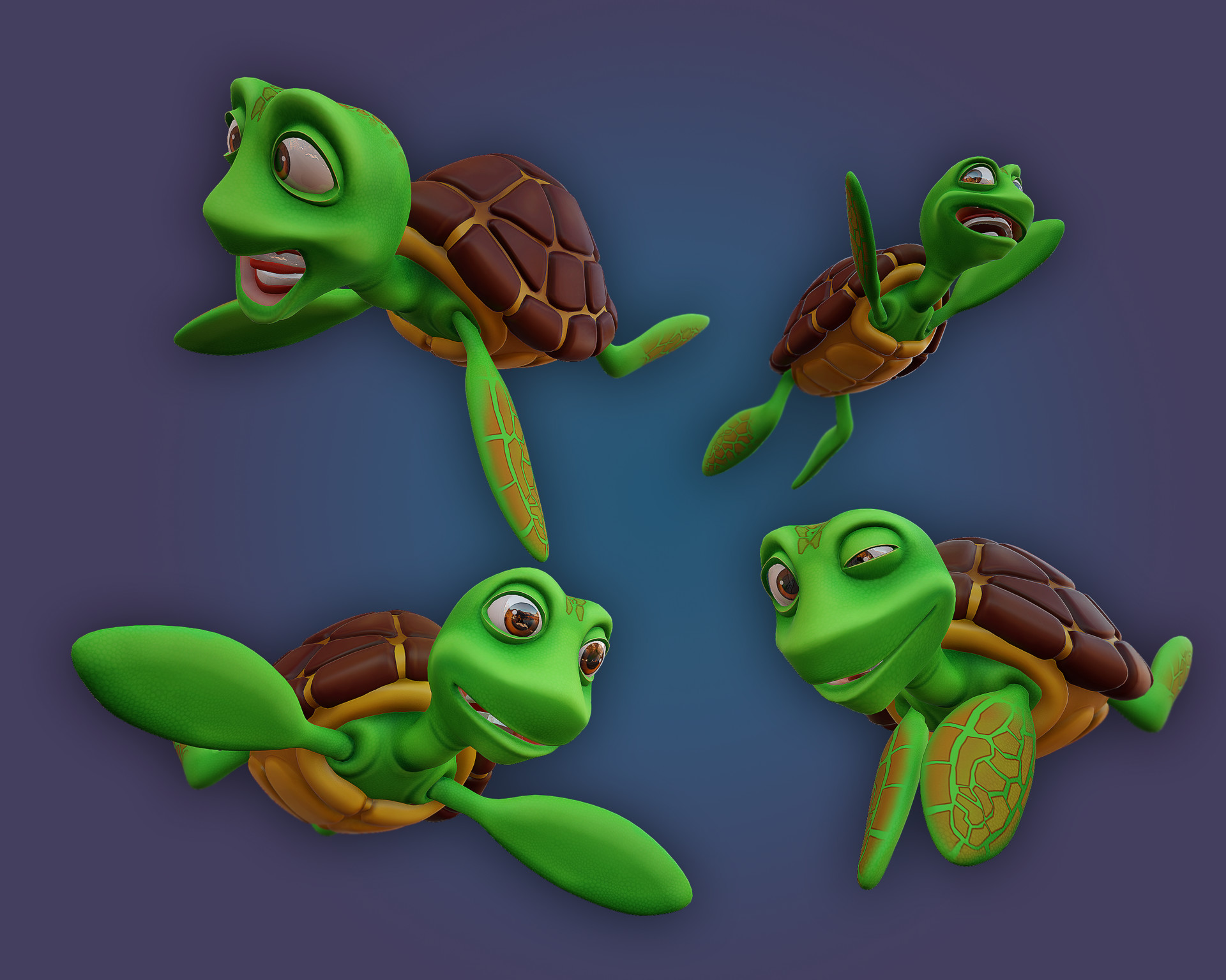 ArtStation - Green turtle