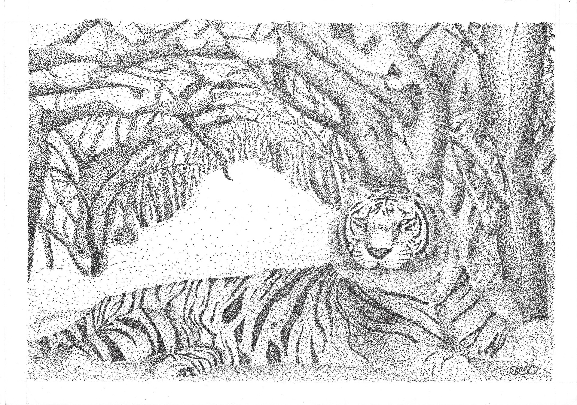 ArtStation - White Tiger in Snow