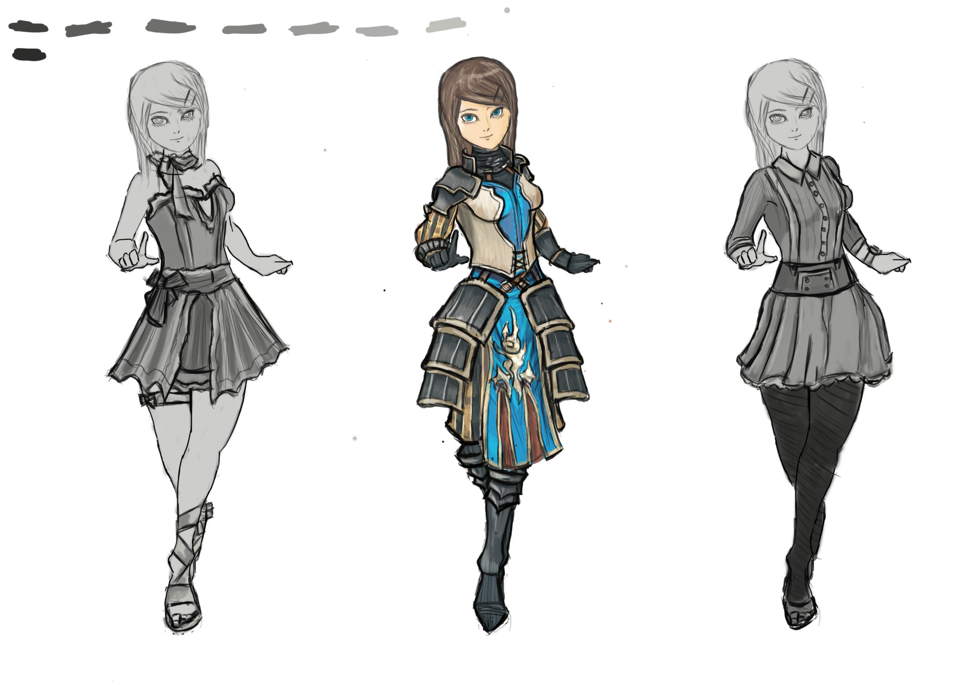 ArtStation - Female Costume Design Exploration