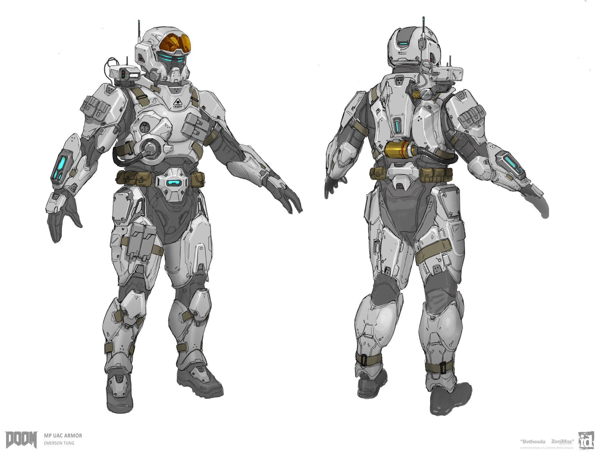 Emerson Tung - DOOM - MP UAC Armor Sets