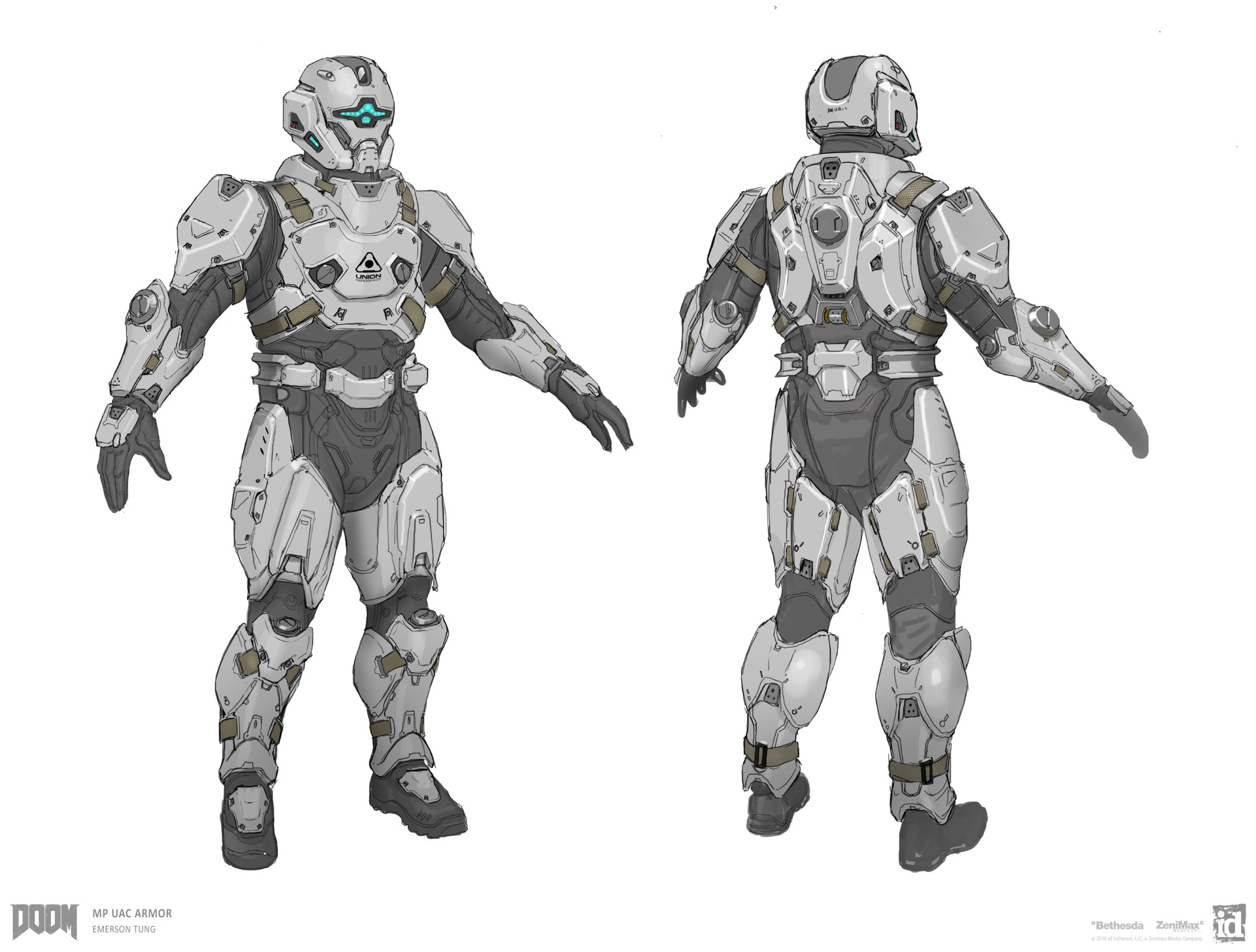 Emerson Tung - DOOM - MP UAC Armor Sets