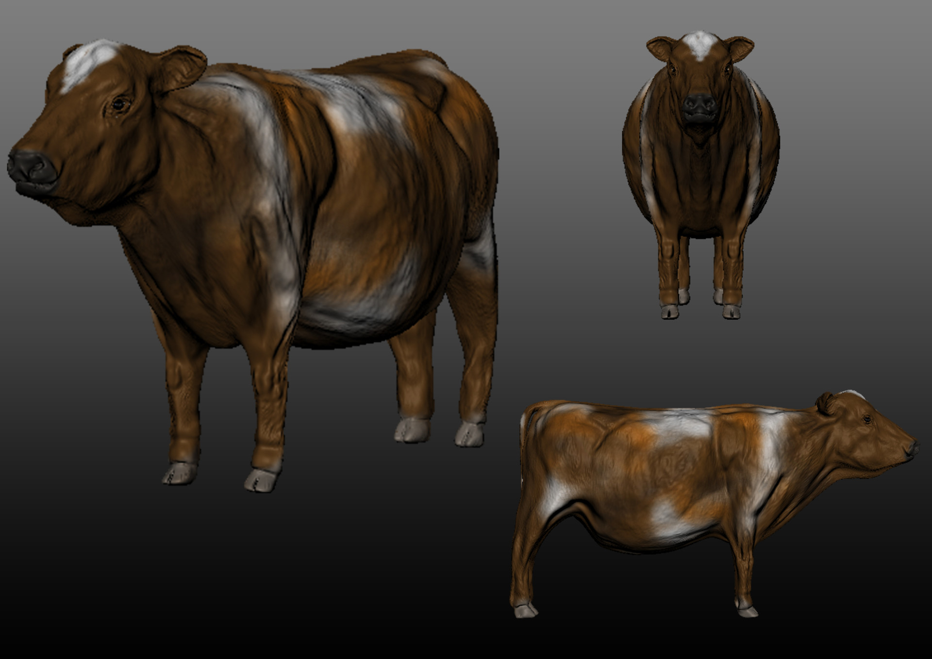 ArtStation - 3D Cow Model