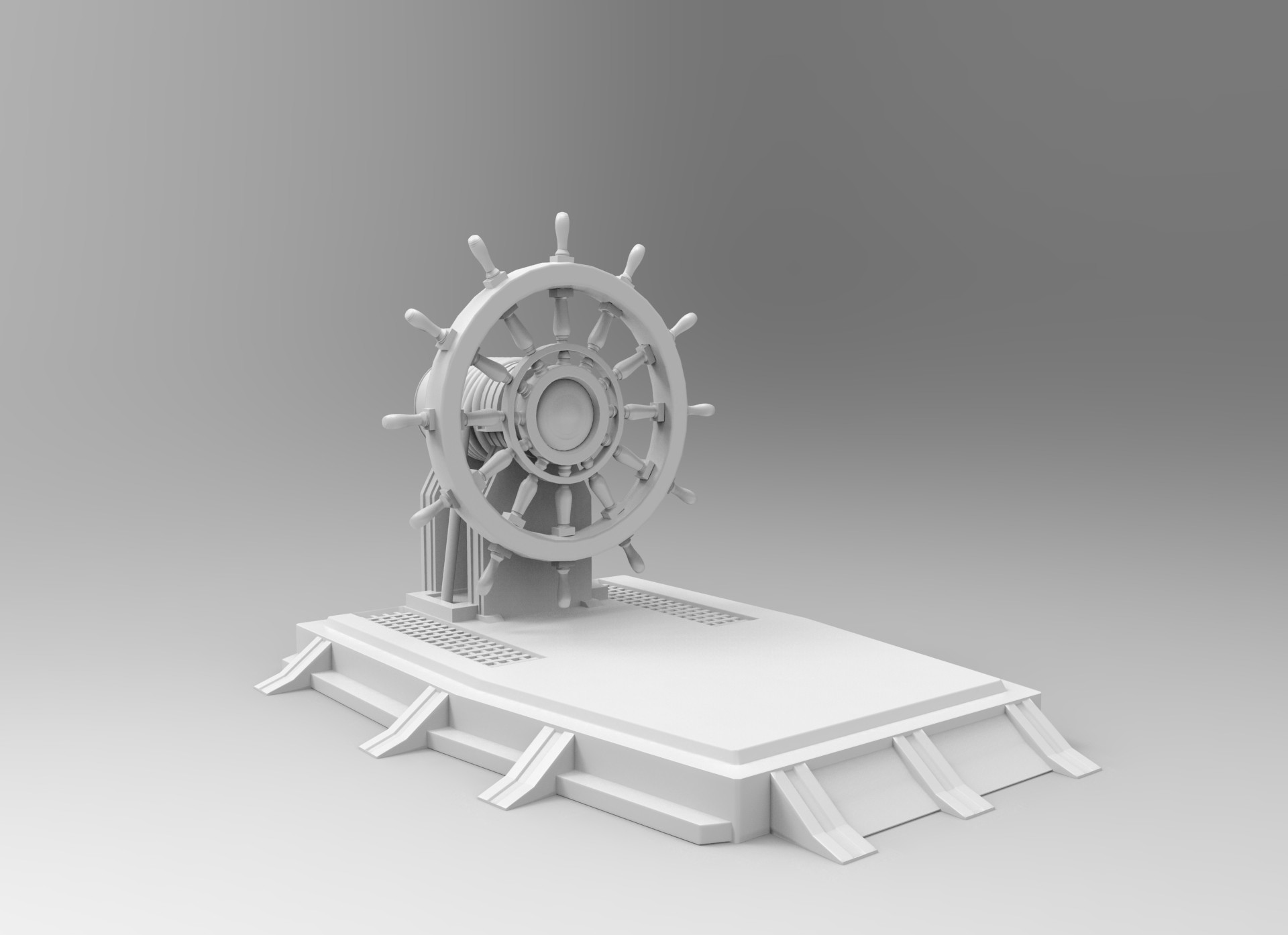 ArtStation - Pirate Ship Wheel