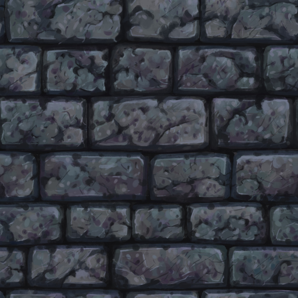 CGSHARE Book - 【TEXTURE】-Hand Painted - Low Poly - Wall07