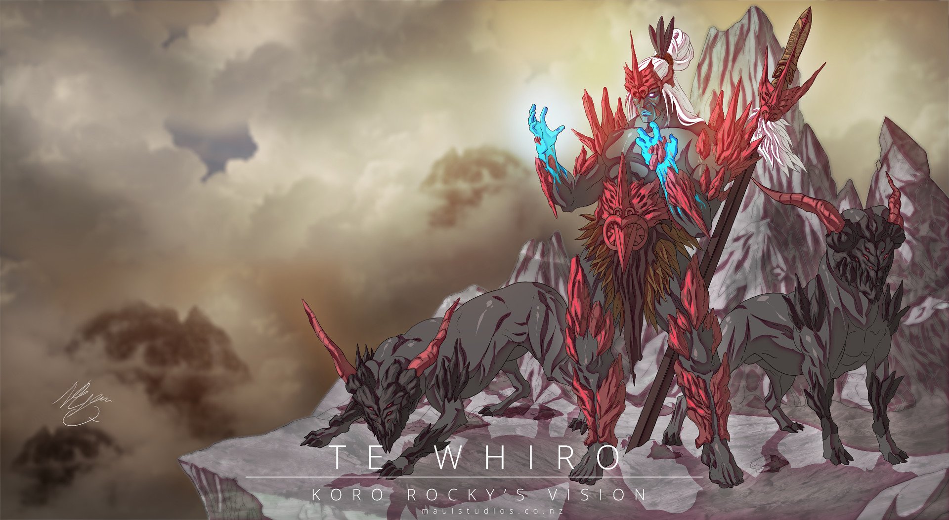 ArtStation - Te Whiro - The God of Balance