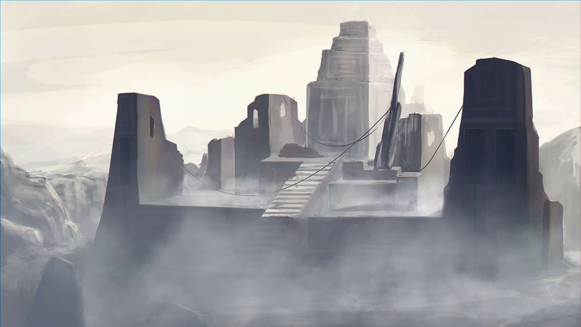 ArtStation - Study 03 mountain temple