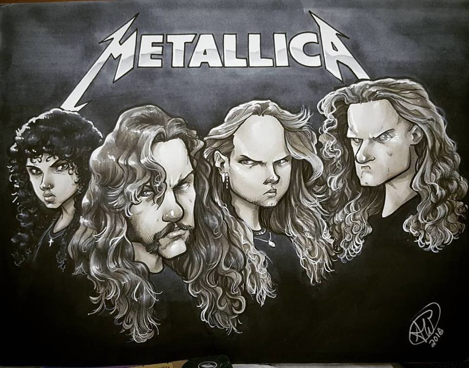 how to draw metallica