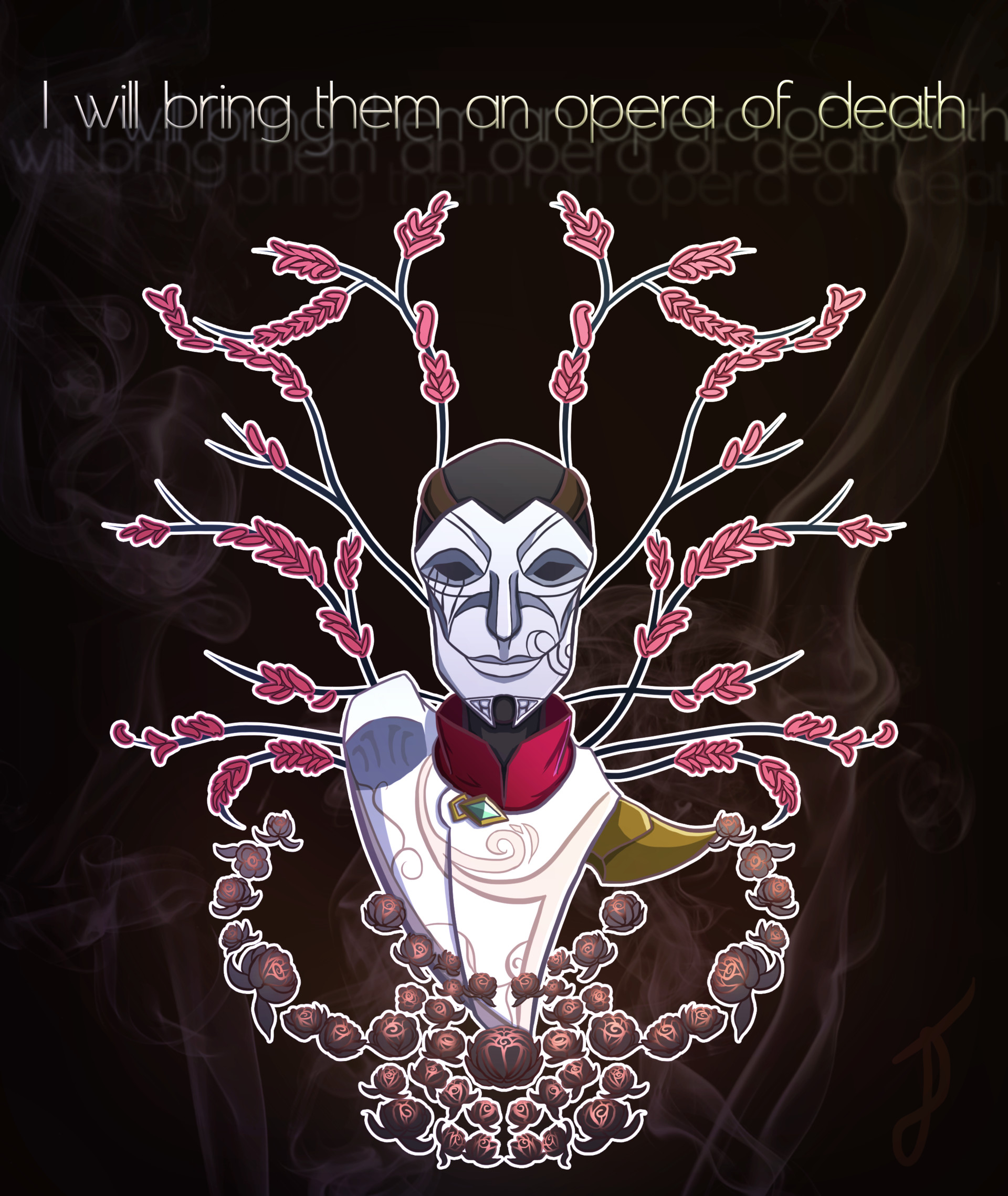 Julien Thibault - ''I will bring them an opera of death'' (Jhin fanart)