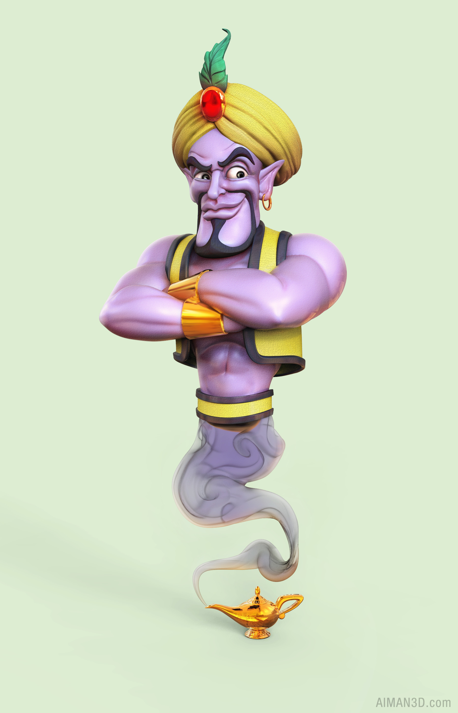 ArtStation - Genie and Lamp