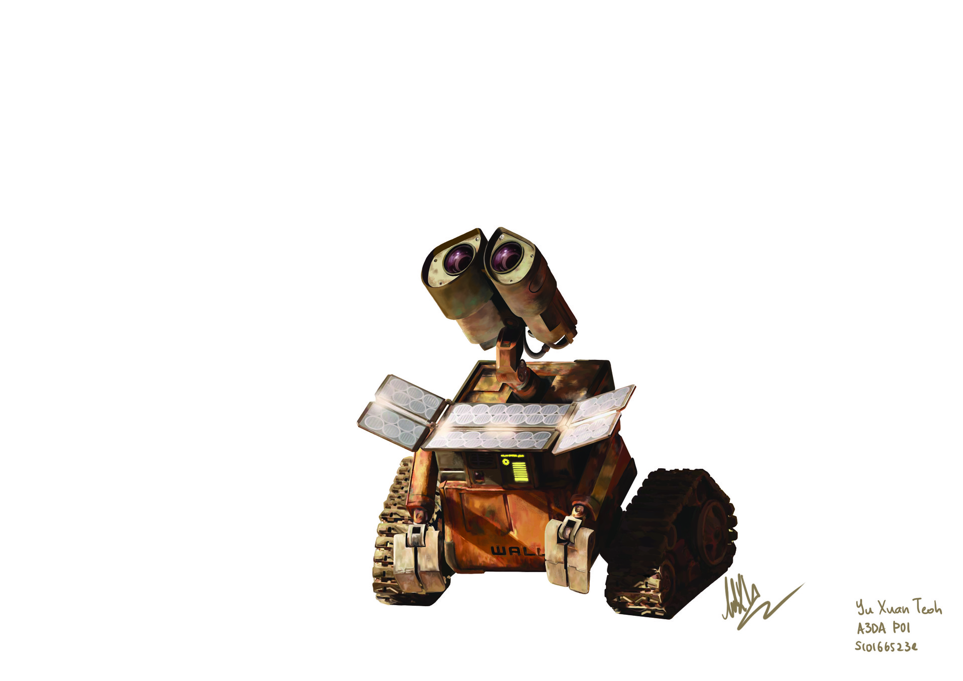 ArtStation - Wall. E Digital Painting