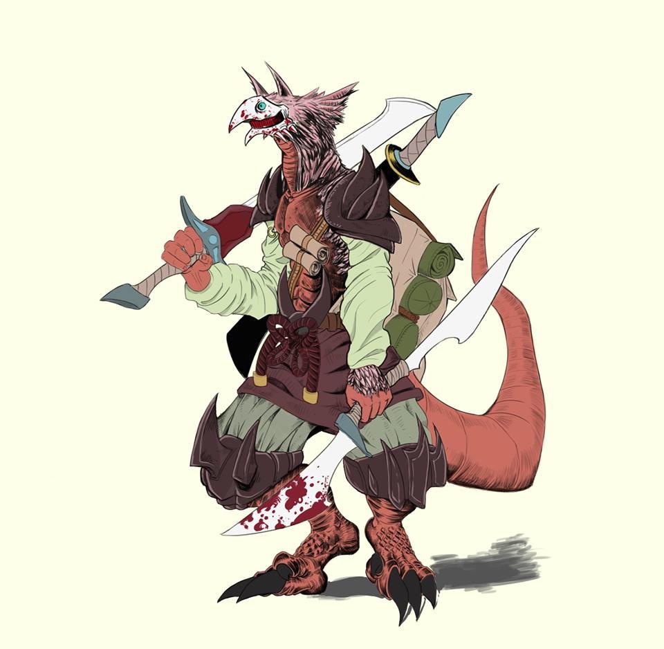 how to draw dragon warrior