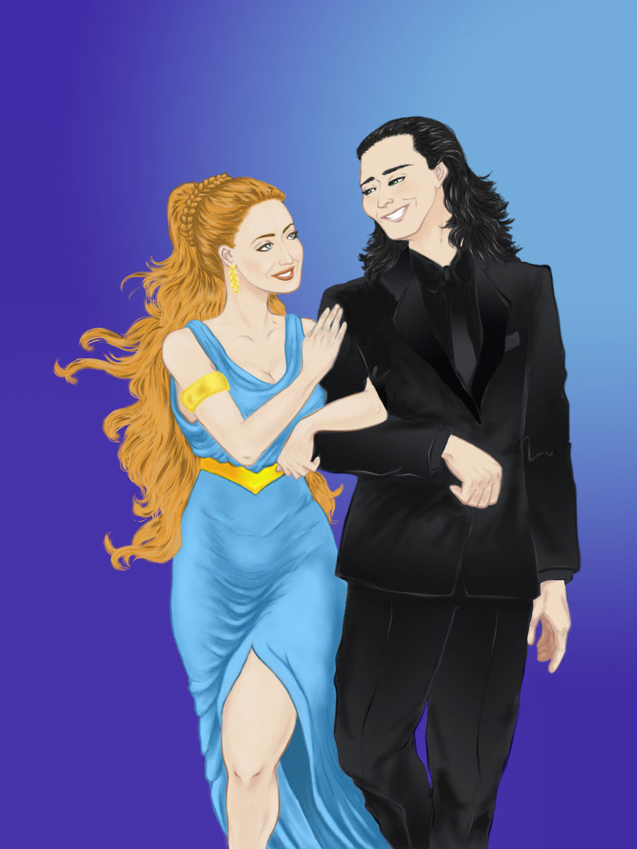 ArtStation - Sigyn and Loki in gala clothes