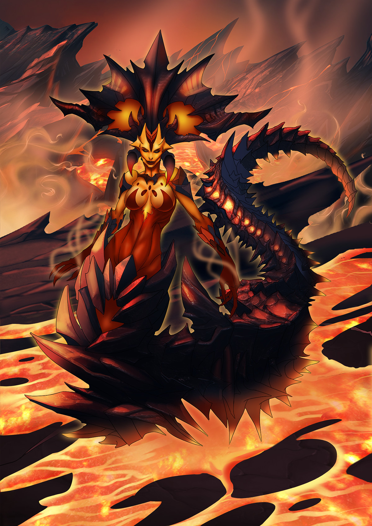 fire creature art