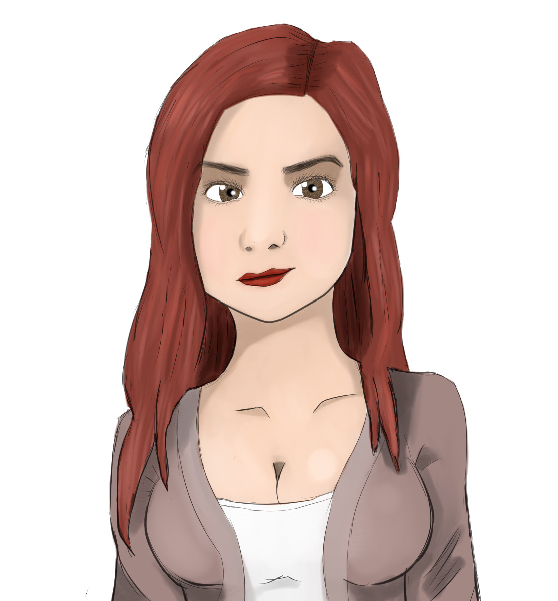 ArtStation - Red hair girl