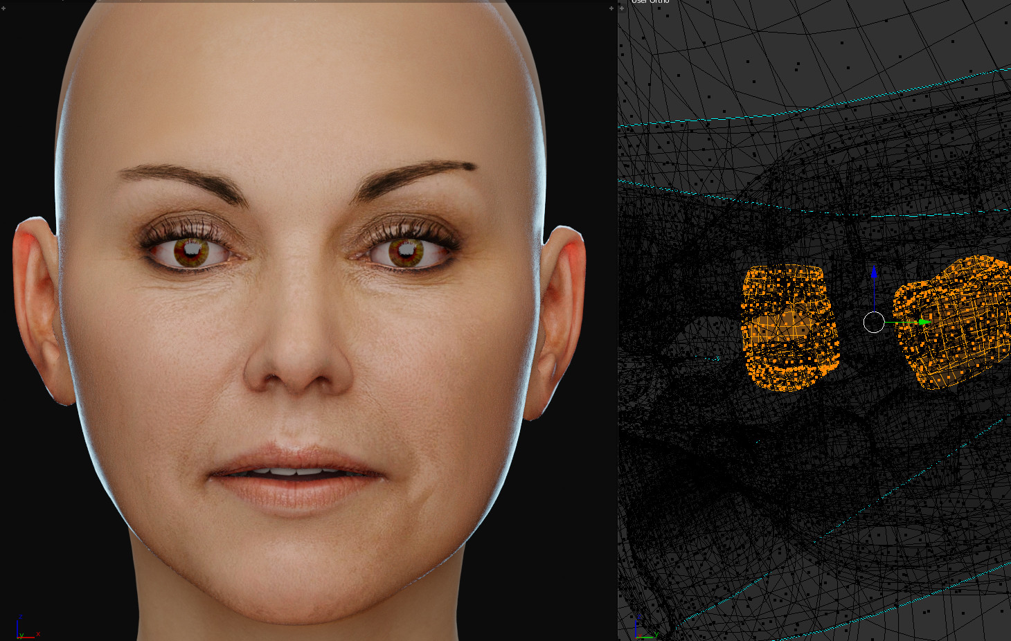 ArtStation - Deborah - Skin Shader study vers.9 in B3D Cycles