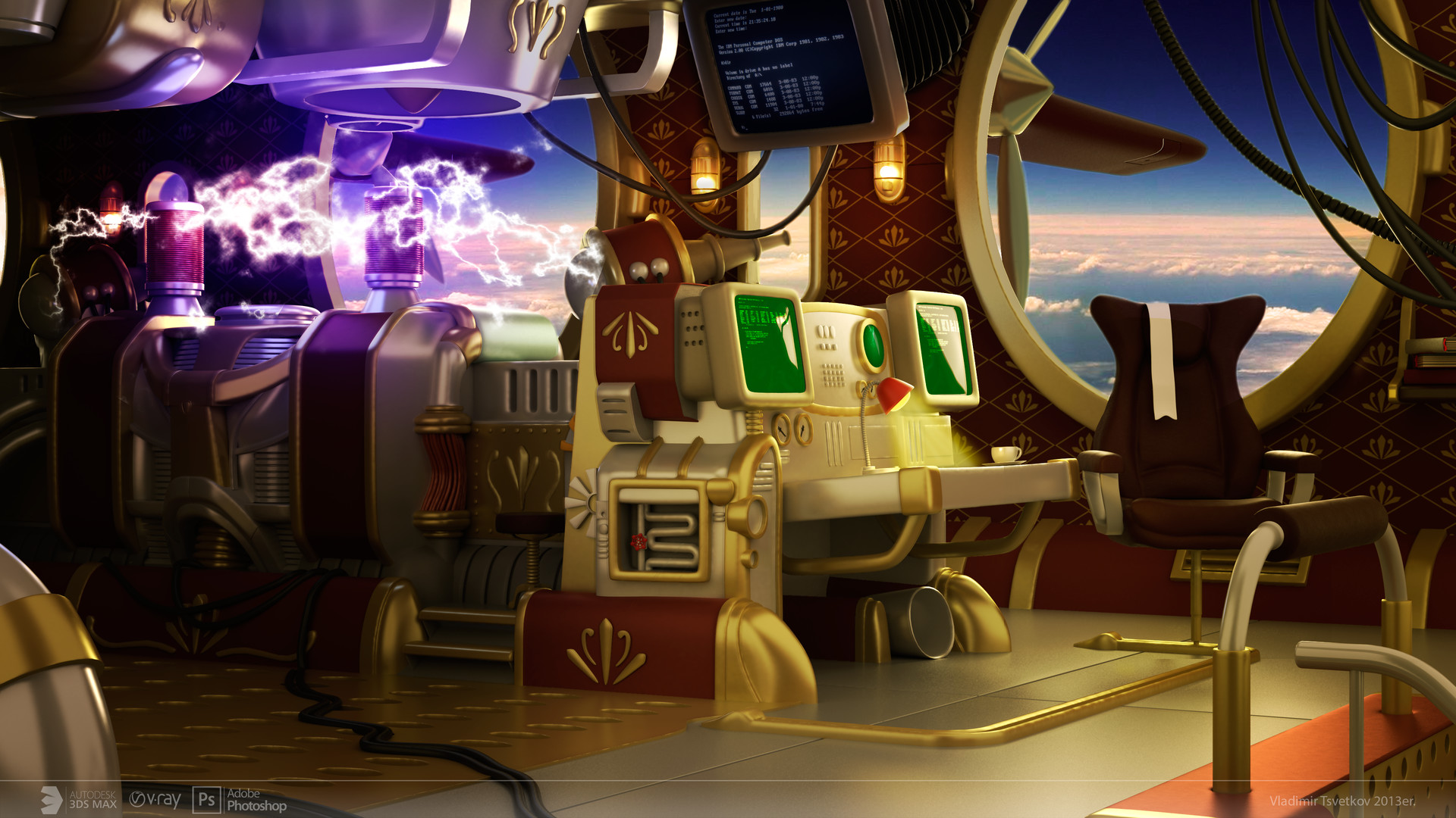 ArtStation - Steampunk Aircraft