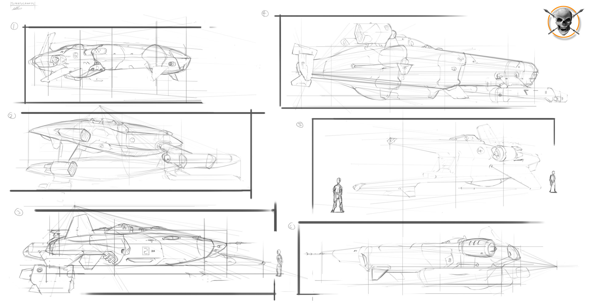 ArtStation - Rough Speedster ships