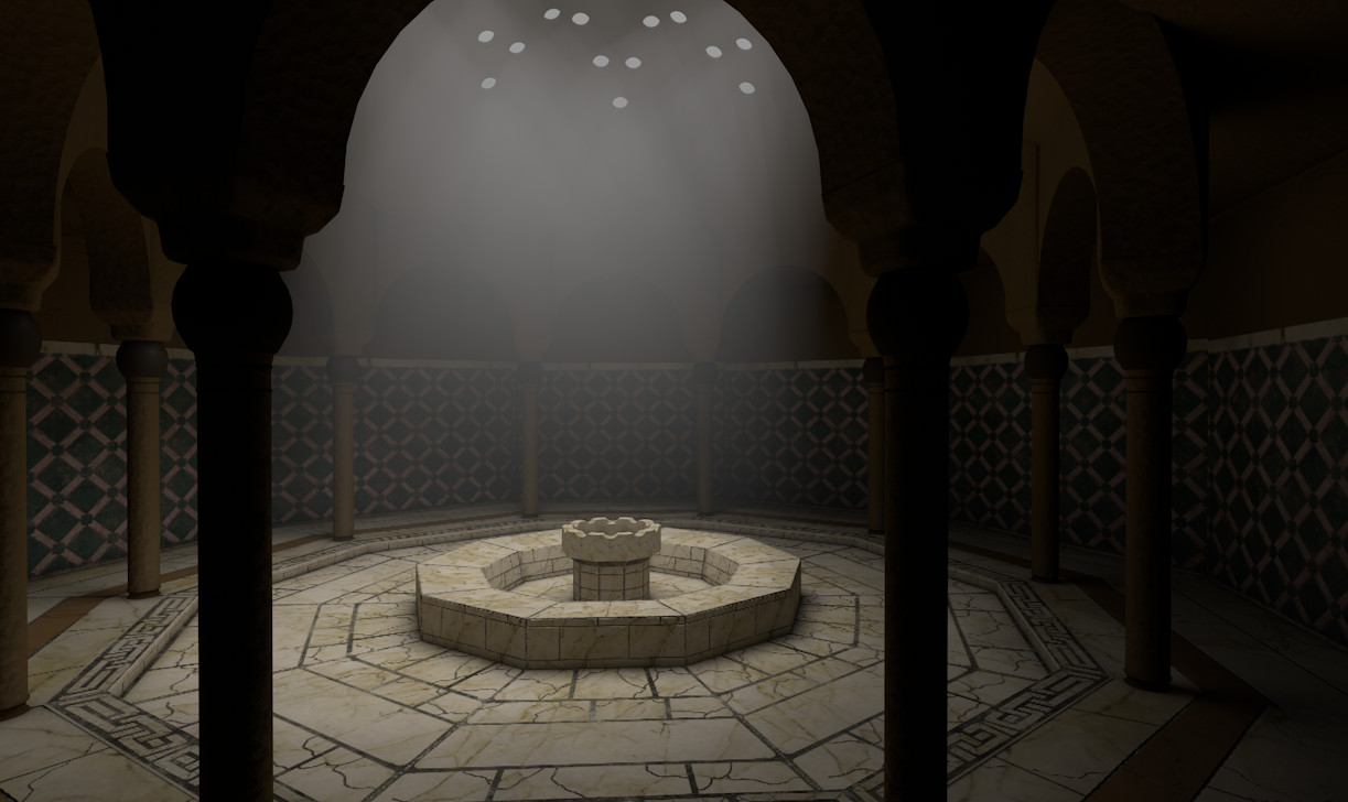 ArtStation - Bathhouse scene