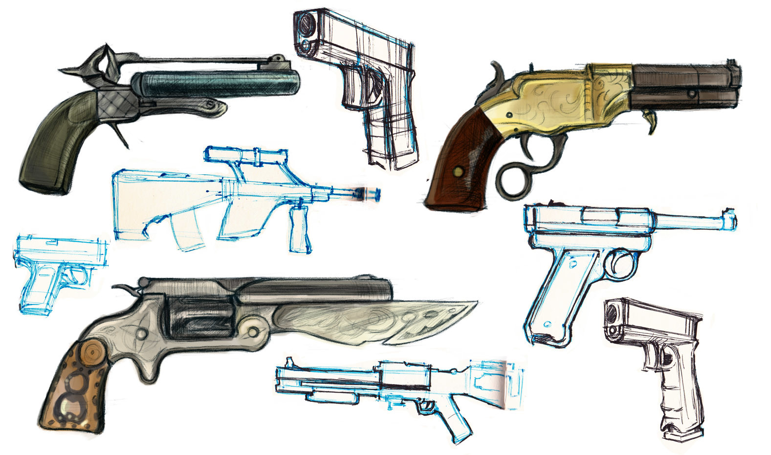 ArtStation - Gun Sketches