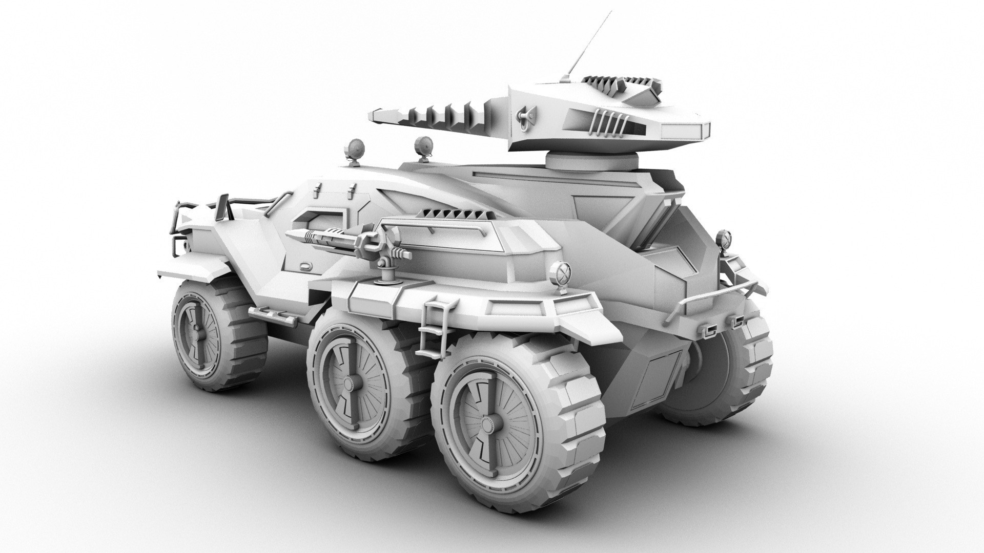 ArtStation - SCI-FI Concept land Tank!!!