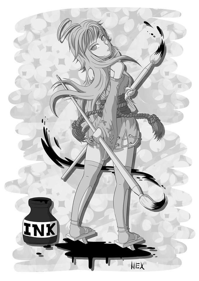 ArtStation - Evelyn - Ink Paint Brush