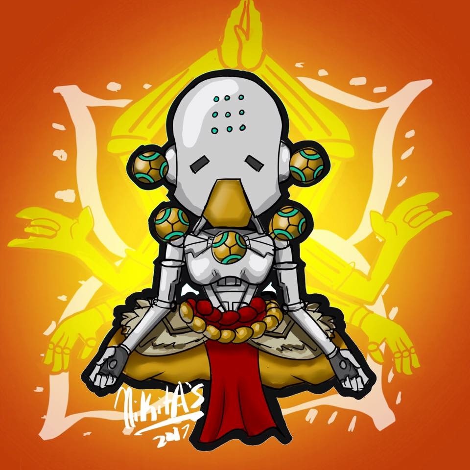 how to draw chibi zenyatta