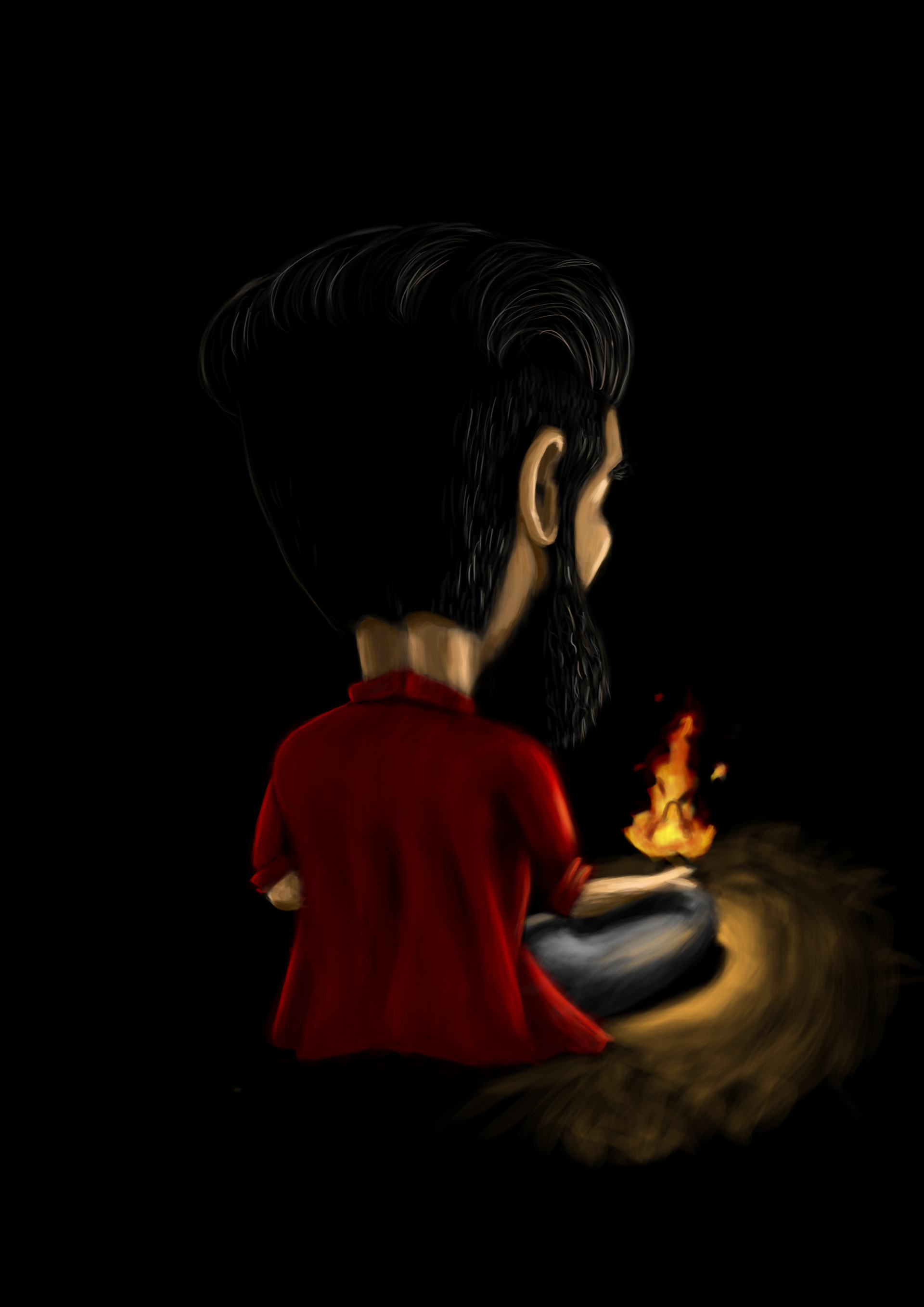 ArtStation - fire man