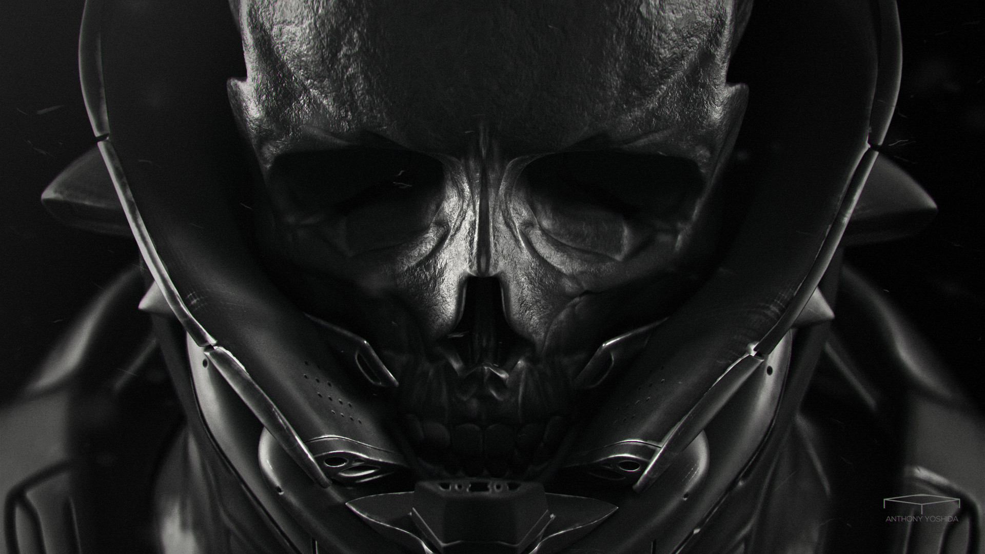 ArtStation - scifi skull