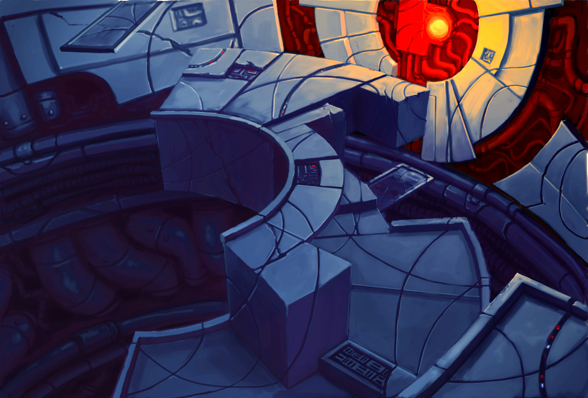 ArtStation - Skylanders Doomsday Machine Interior Concepts