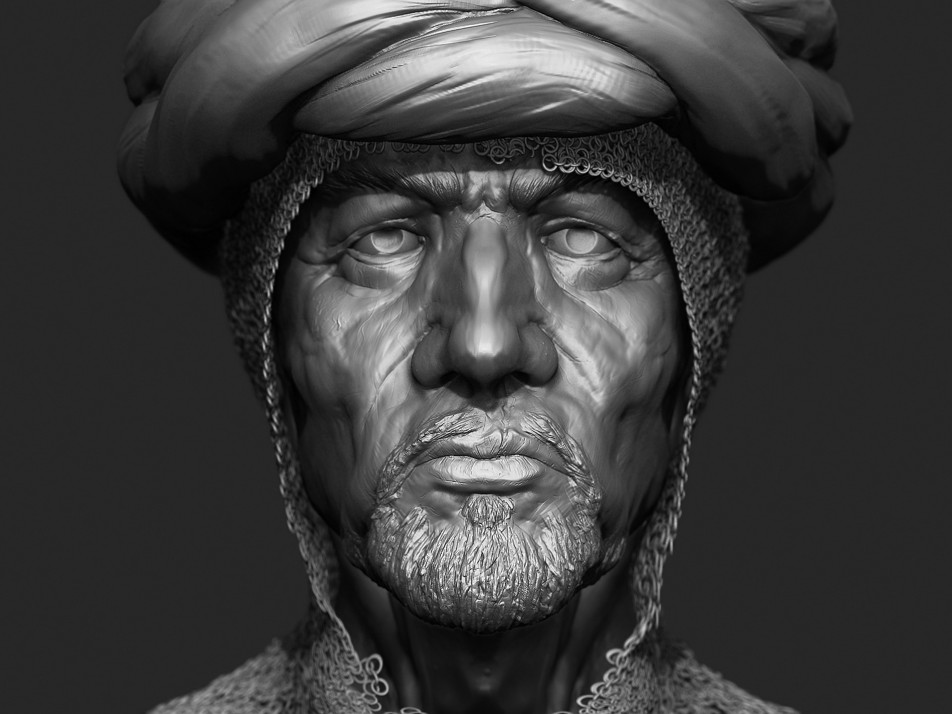ArtStation - Ancient muslim warrior portrait
