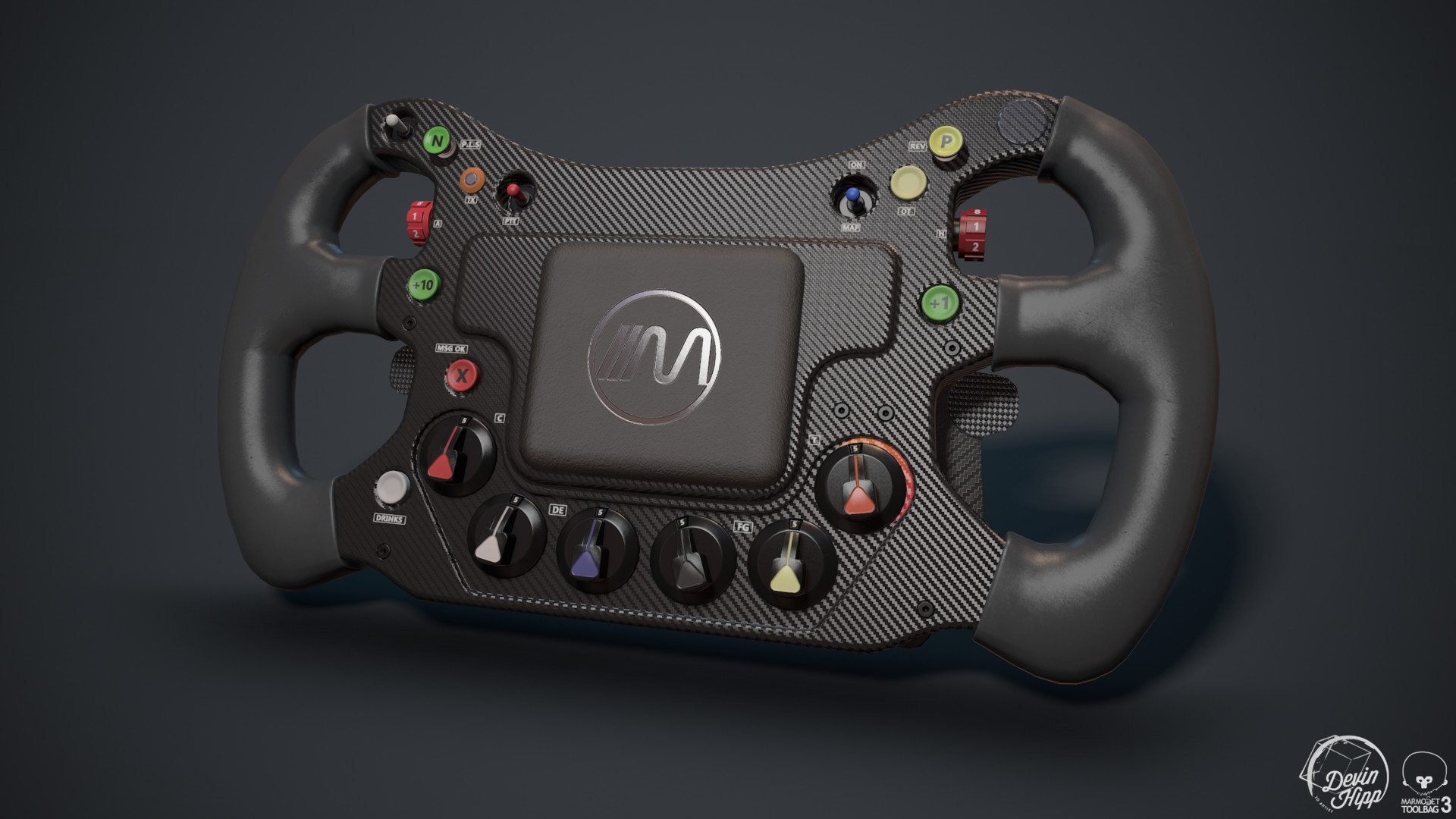 Devin Hipp - Carbon Steering Wheel