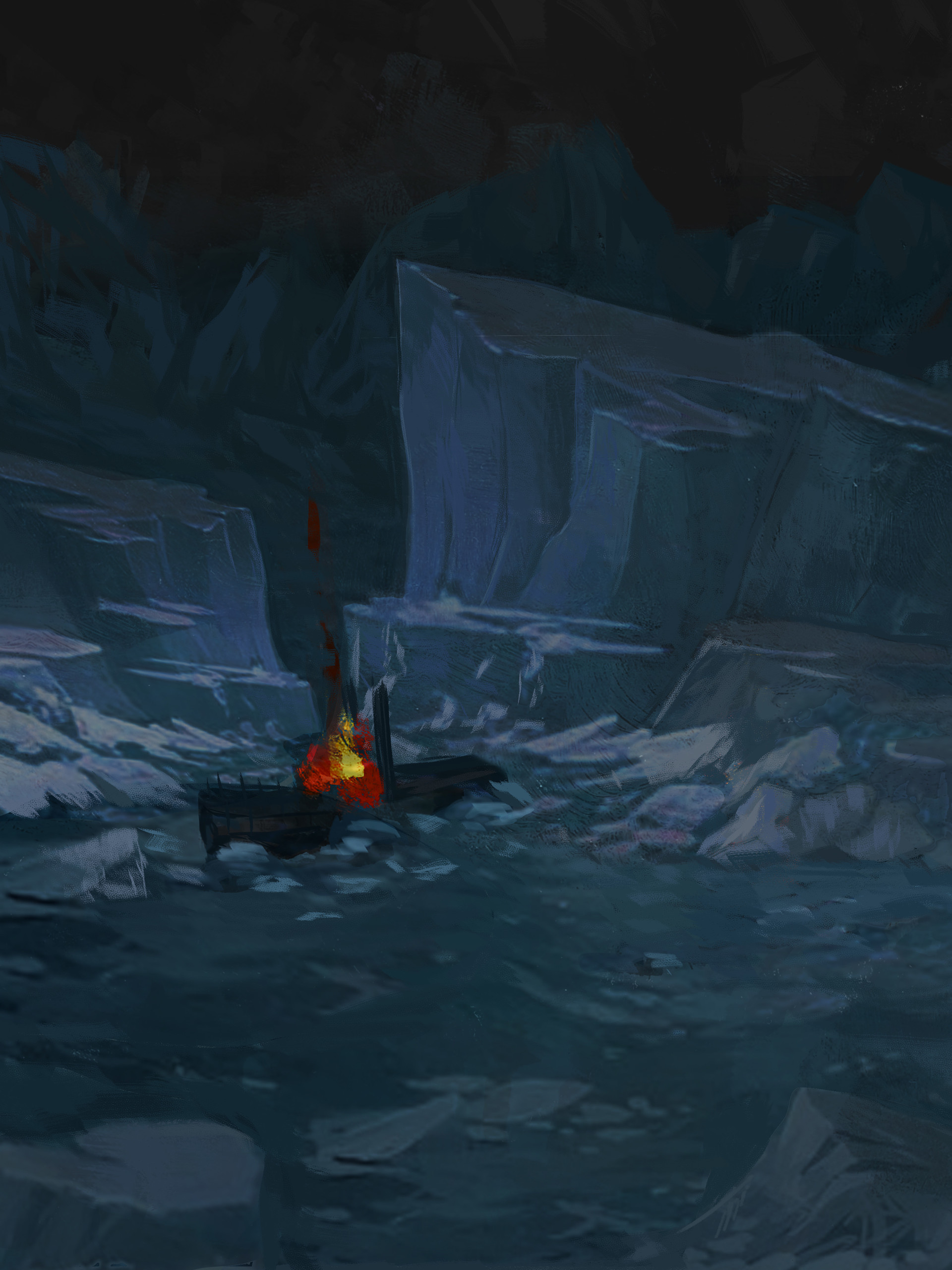 ArtStation - Robert Service Illustrations! - The Cremation of Sam McGee