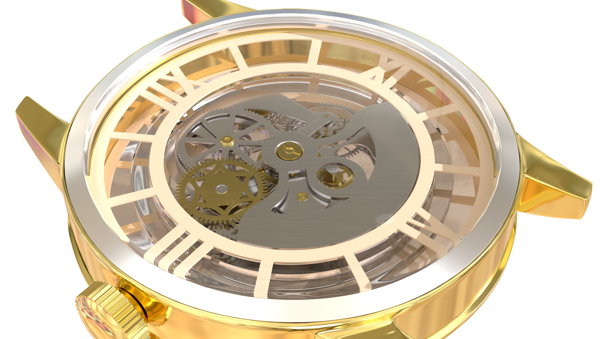 ArtStation - Fossil Townsman Skeleton Watch (3D Model)