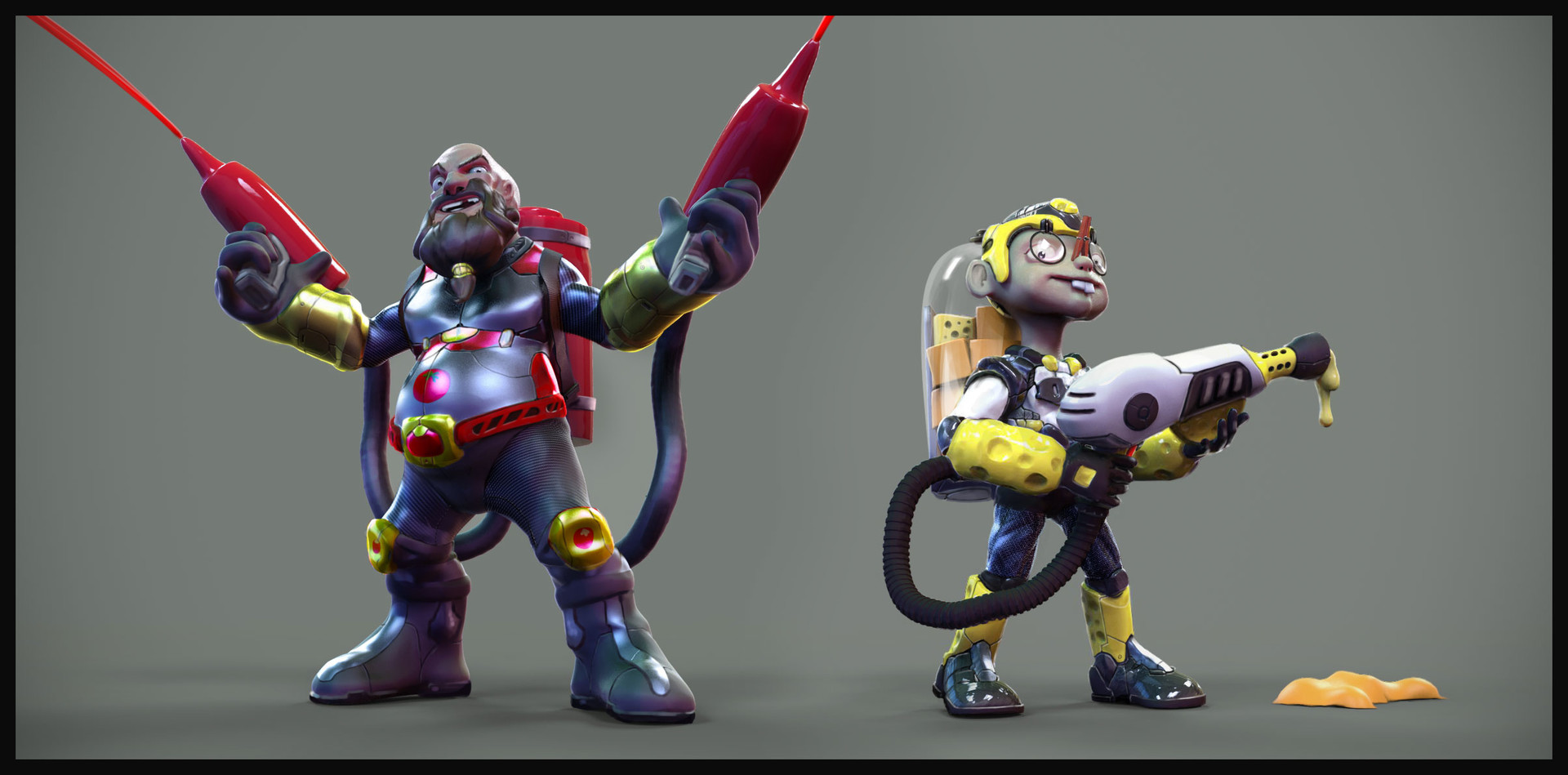 ArtStation - Hungry (Angry) Heroes