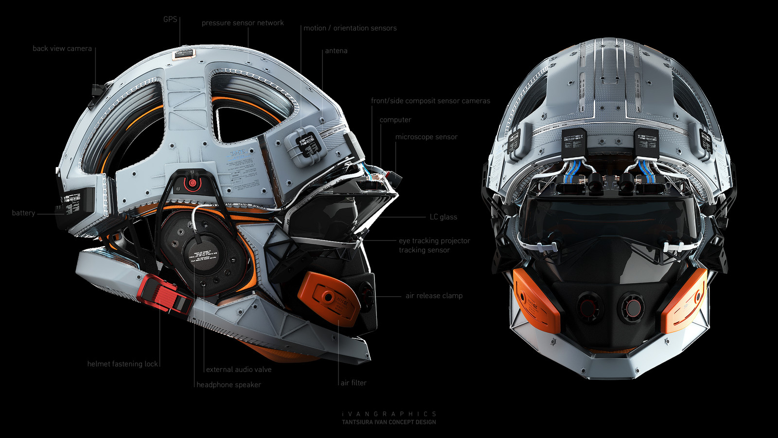 Ivan Tantsiura - Military helmet prototype concept