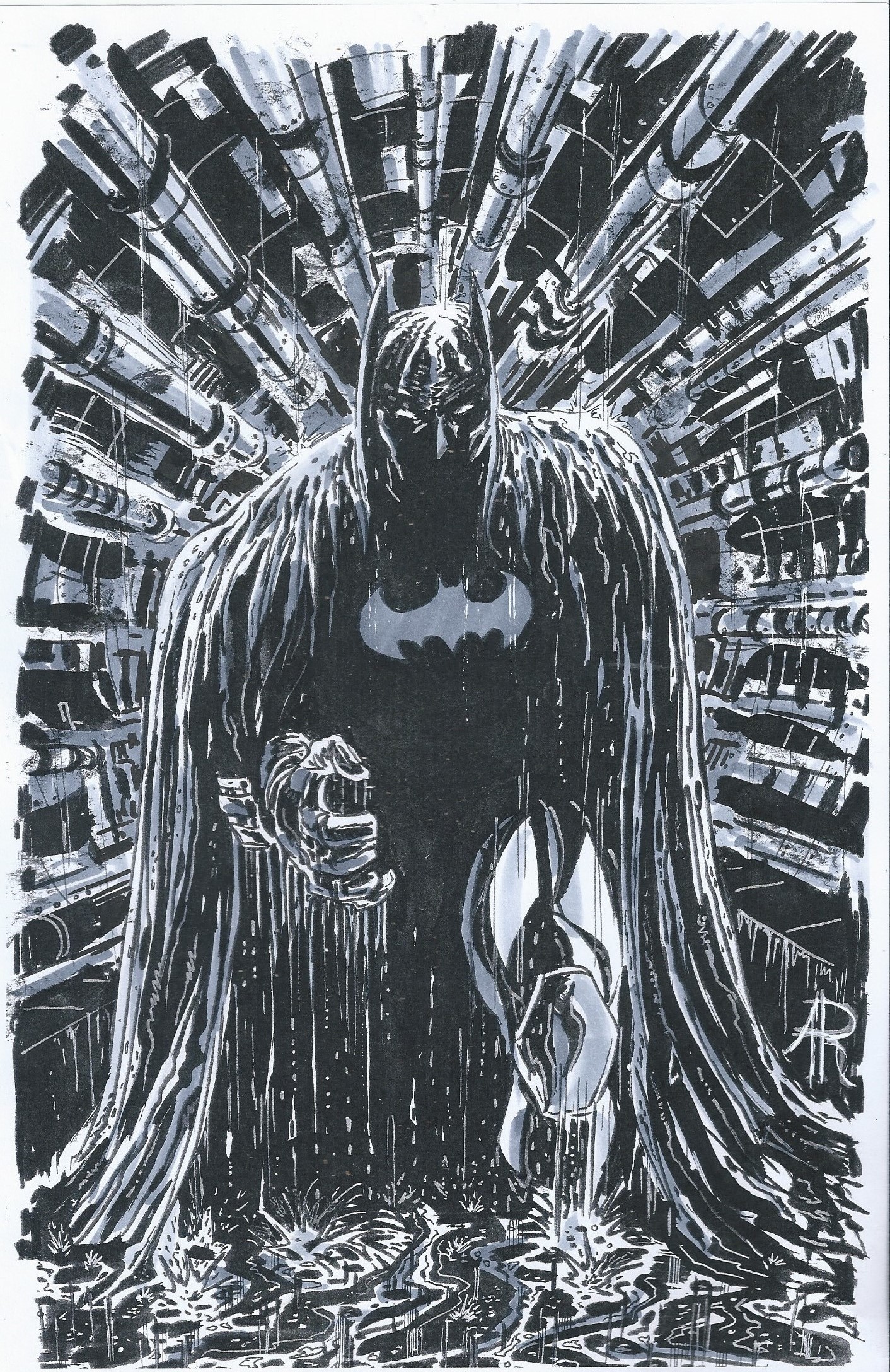 ArtStation - Batman in sewer