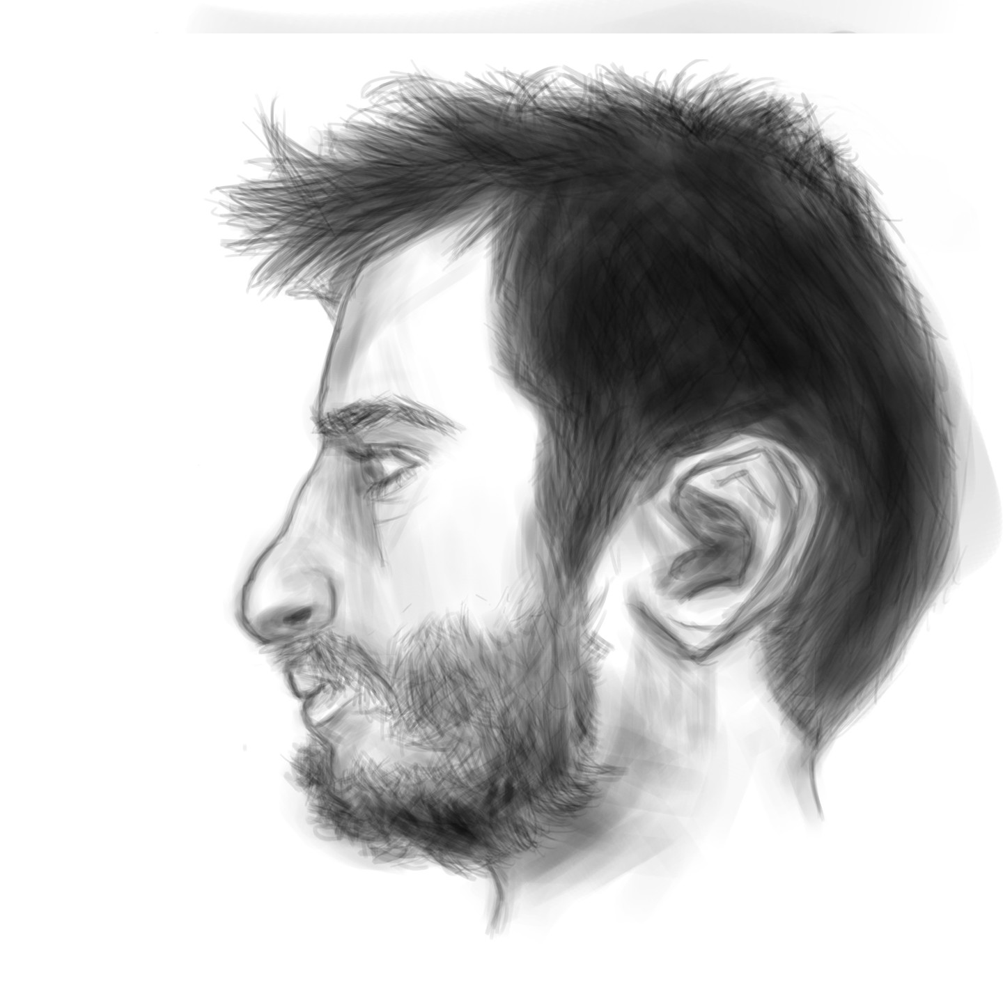 ArtStation - Self Portrait Side