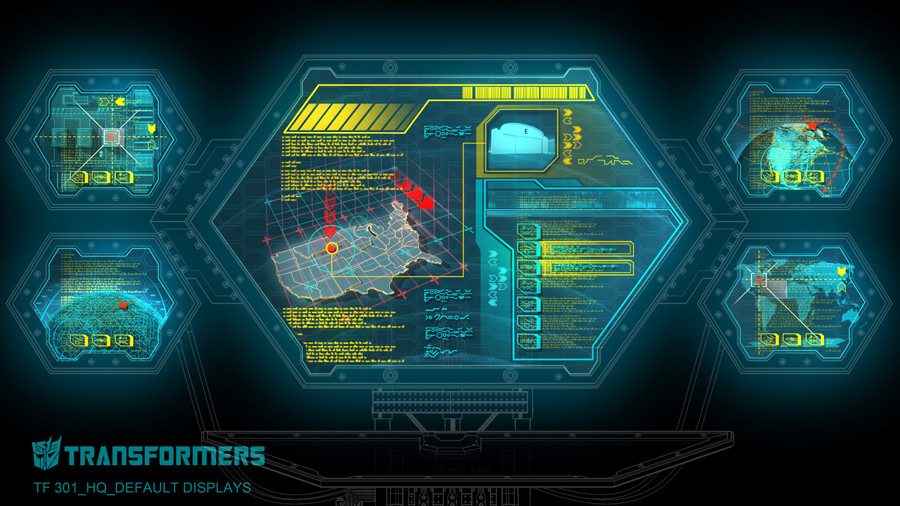 ArtStation - "Transformers Prime" Graphic Design for Display Consoles