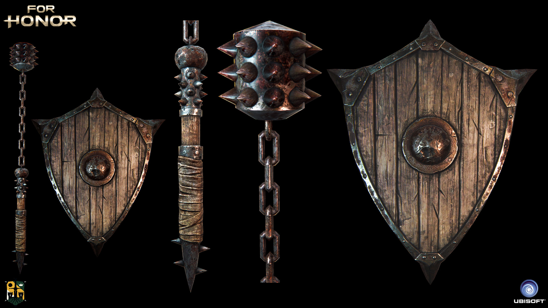 QiYu Dai (Aiden) - For Honor_KnightTank_weapon