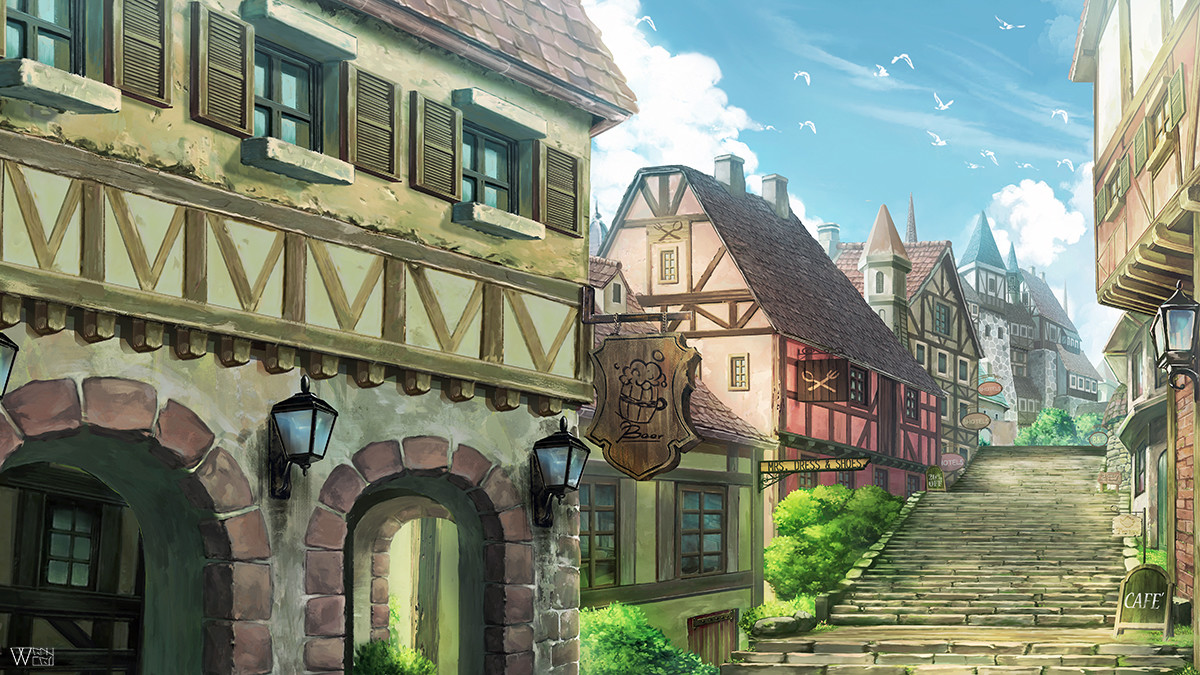 ArtStation - small town