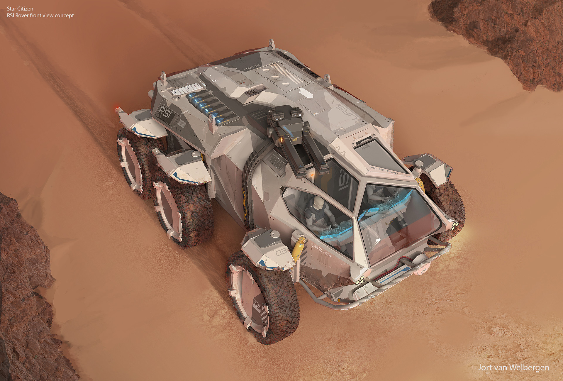 Jort van Welbergen - Star Citizen, RSI rover concept