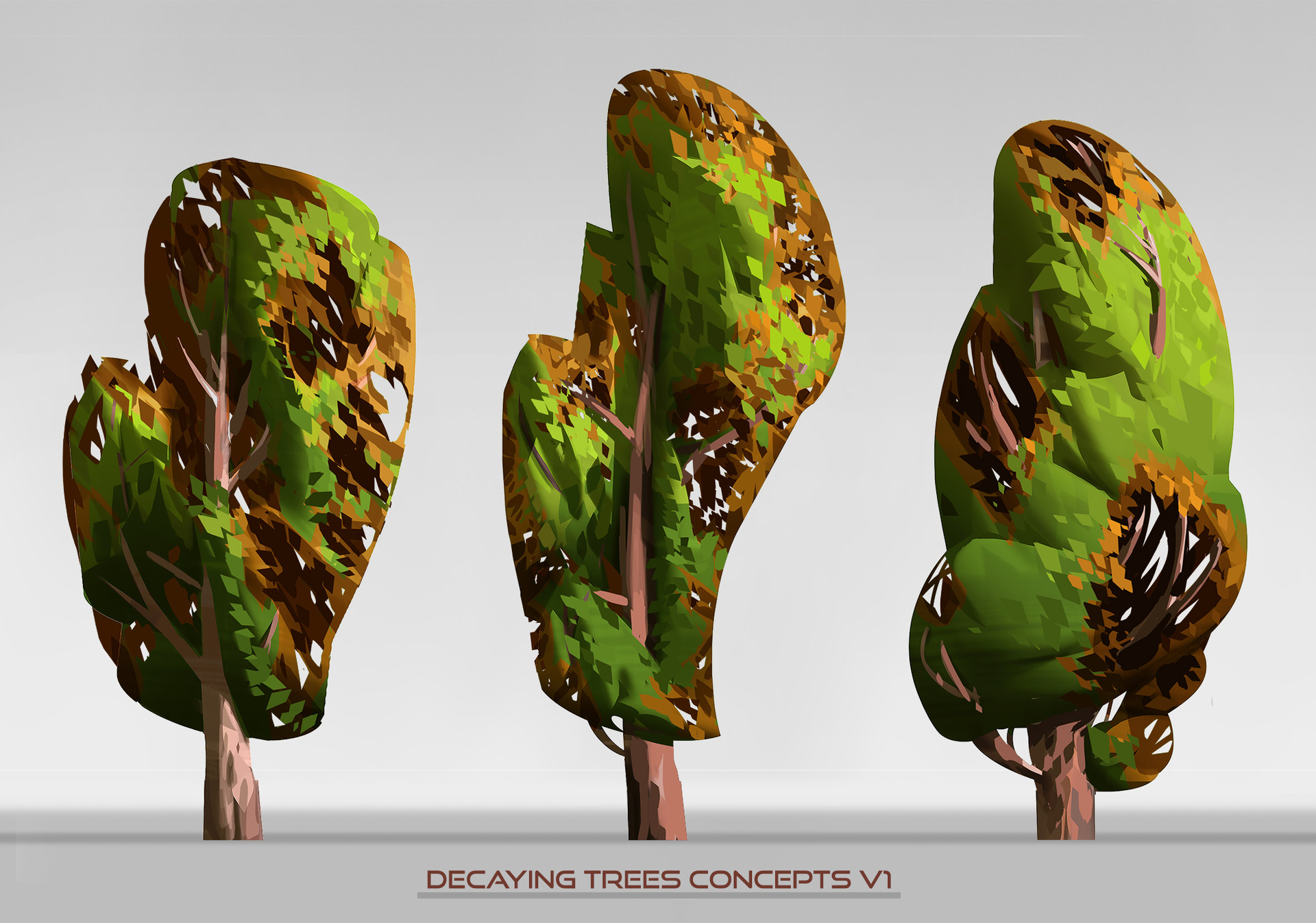 ArtStation - Decaying trees concepts V1