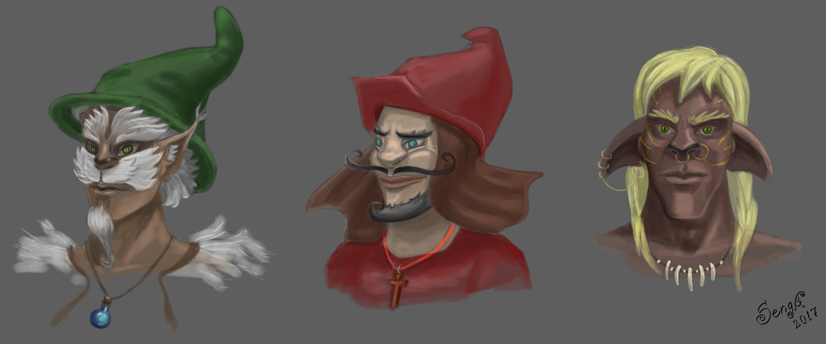 ArtStation - Head character variations