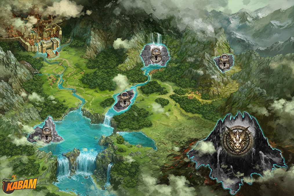 Kenji Gonzales - Castle Age // Land of Fire World Map