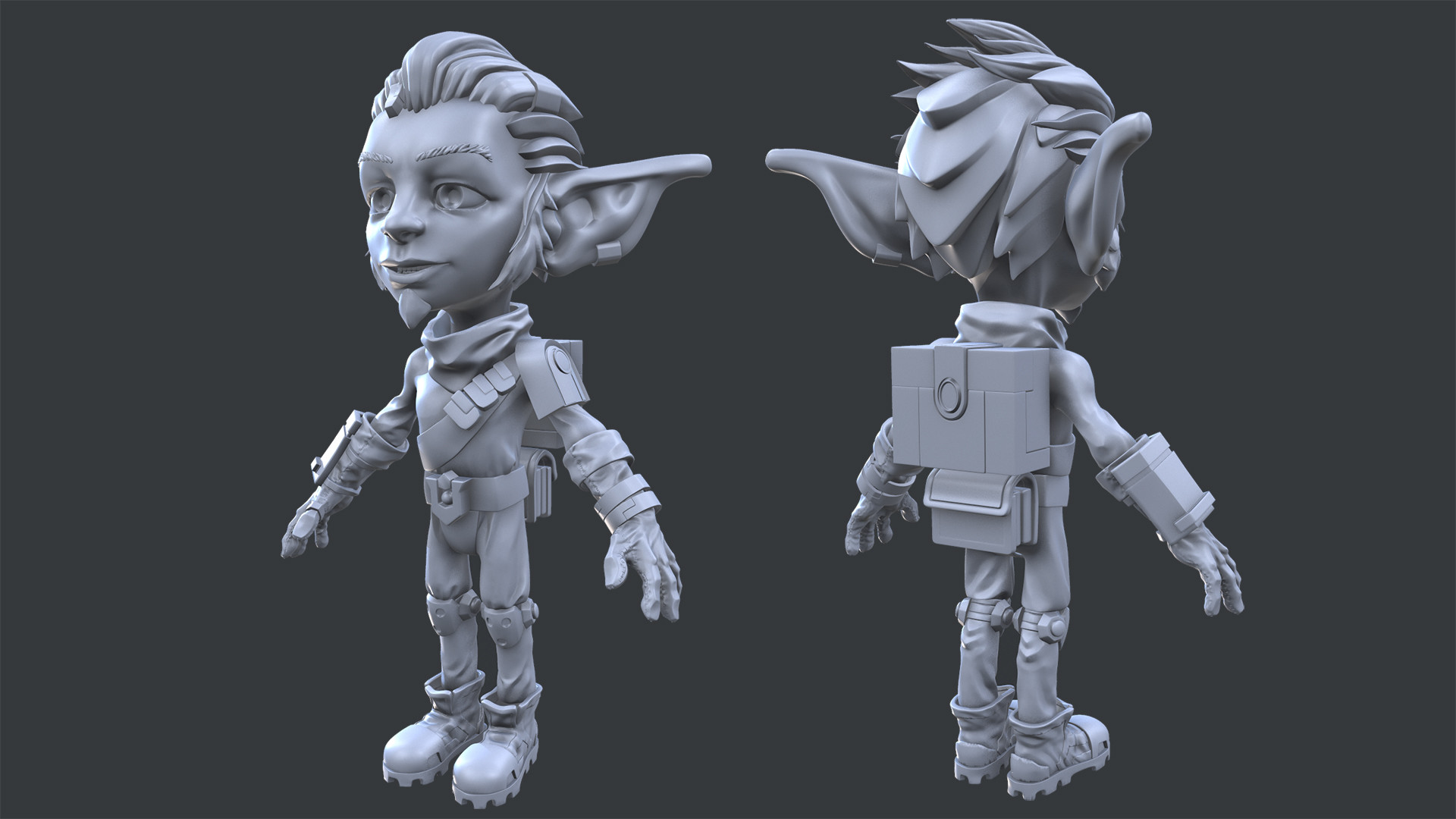 ArtStation - Tech Gnome WIP