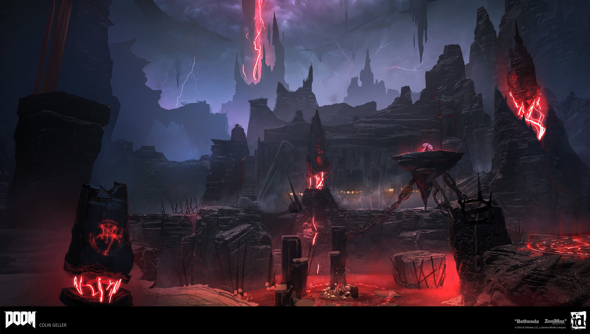 DOOM - Welcome to Hell by Colin Geller : r/ImaginaryHellscapes